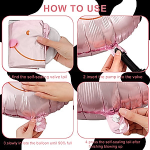 JOELELI 6 Pcs Huge Cow Balloon Walking Cow Foil Balloon Funny Cow Print Balloon Big Cow Head Mylar Balloon for Baby Shower Boy Girl 1st Birthday Farm Animal Western Cowboy Theme Party Decoration