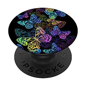 Bright Colored Butterflies PopSockets PopGrip: Swappable Grip for Phones & Tablets