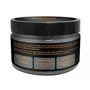 SheaMoisture African Black Soap Problem Skin Facial Mask, 4 Ounce