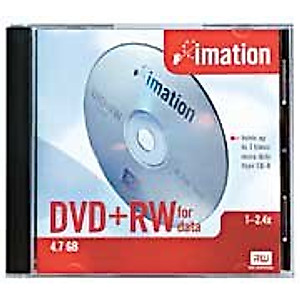 DVD+RW Re-writable, 4.7GB/120 Minutes, Silver, Jewel Case, 5/Pack IMN16804