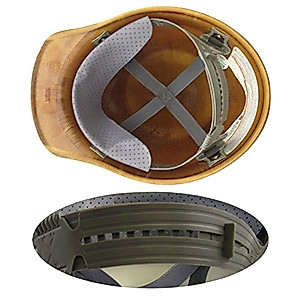 Texas America Safety Company MSA Skullgard (Large Shell) Cap Style Hard Hats with STAZ ON Suspension - Natural Tan