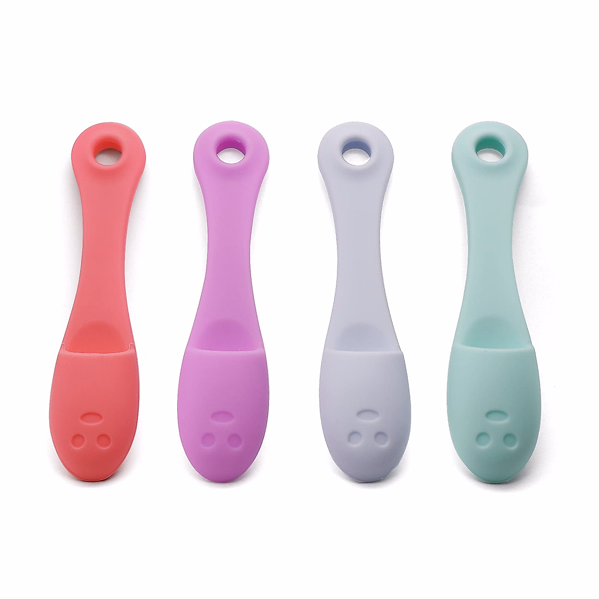 CONSIO 4Pcs Dog Finger Toothbrush, Use Food Grade Silicone,Easy Teeth Cleaning, Dental Care for Puppies, Cats and Small Pets