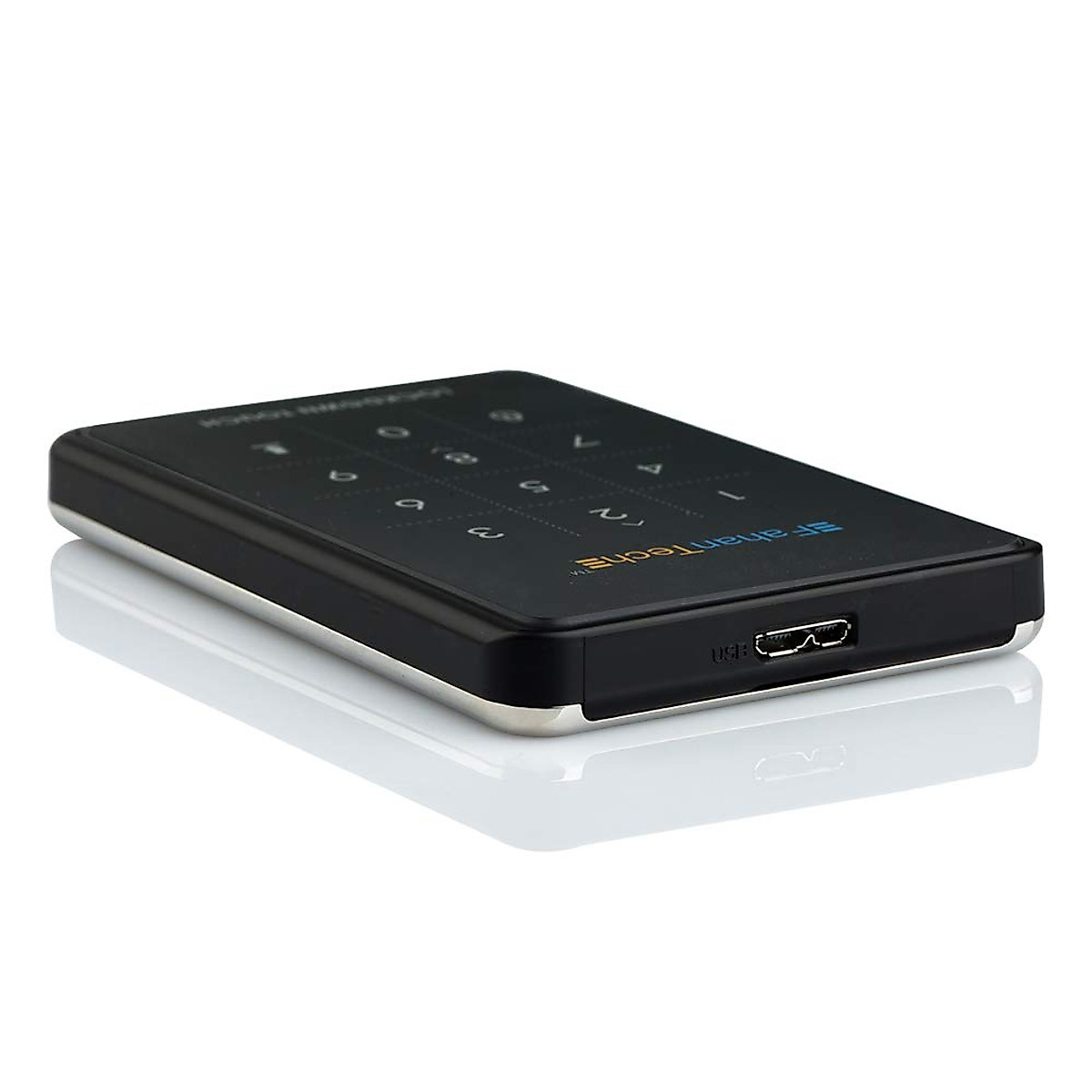 FahanTech Made in Korea - Upgraded SATA III Lockdown Series AES 256-bit Hardware Encrypted Hard Drive Enclosures (SATA III Metal-Black)