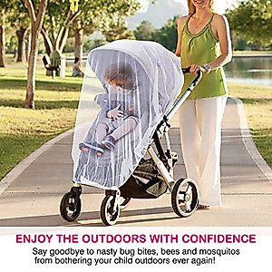 Stroller Rain Cover and Baby Stroller Mosquito Net(2-Piece Set),Baby Travel Weather Shield, Universal, Protect from Wind, Rain, Snow, Cold