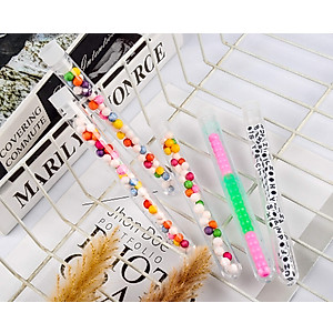 Temedon 50pcs Test Tubes, 16x150mm(25ml) Plastic Test Tubes with Caps for Lash Wands, Candy Storage, Scientific Experiments, Plant Propagation