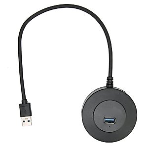 Small 4-Port USB 3.0 Hub,Round Header LED Fast Charging Data Transfer Multiport Adapter, for Laptop PC Computer Desktop Mouse Keyboard for OS X 10.0+