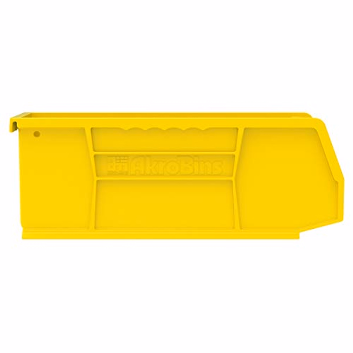 Akro-Mils 30224 AkroBins Plastic Hanging Stackable Storage Organizer Bin, 11-Inch x 4-Inch x 4-Inch, Yellow, 12-Pack