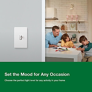 Lutron Ariadni/Toggler LED+ Dimmer | 150-Watt, Single-Pole/3-Way | AYCL-153P-WH | White