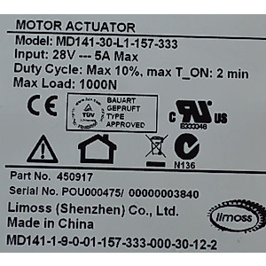 Limoss 450917 MD141-30-L1-157-333 Power Recliner Replacement Motor Actuator for Part #'s 450917 450676 450626