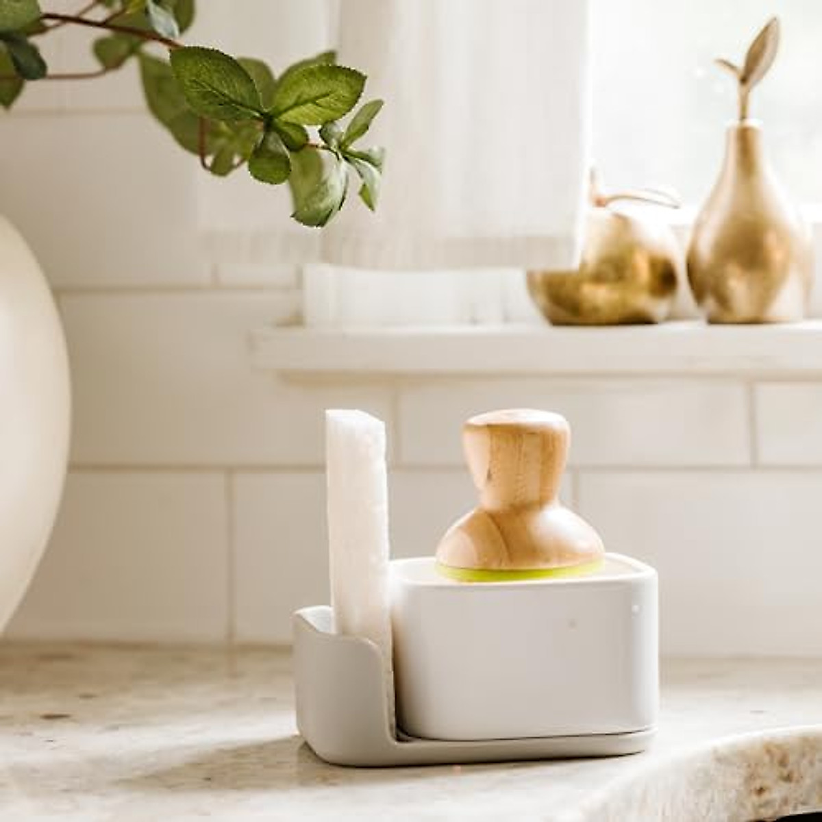 Full Circle Plain Jane Plant-Based Cellulose Sponge, Natural