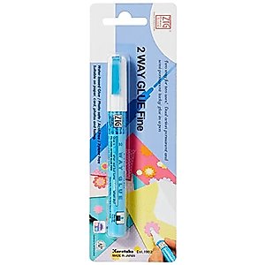 Zig 2-Way Glue Pen Carded, Fine Tip
