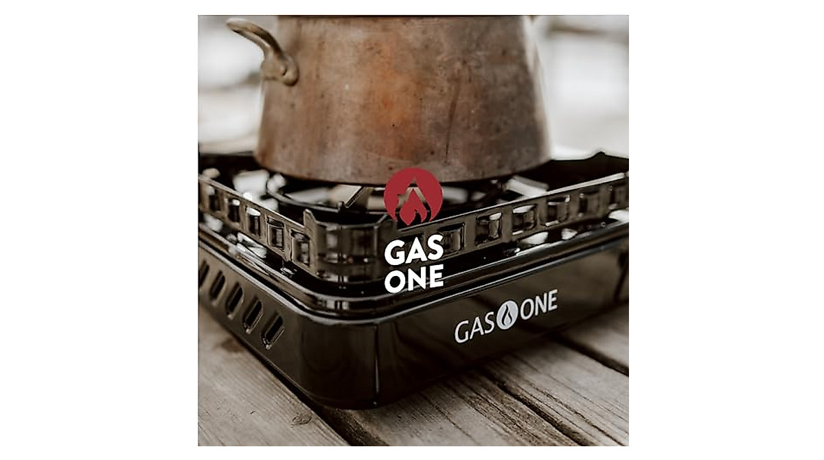 Gas One Dual Fuel Portable Stove - 15,000 BTU Camping & Emergency Use