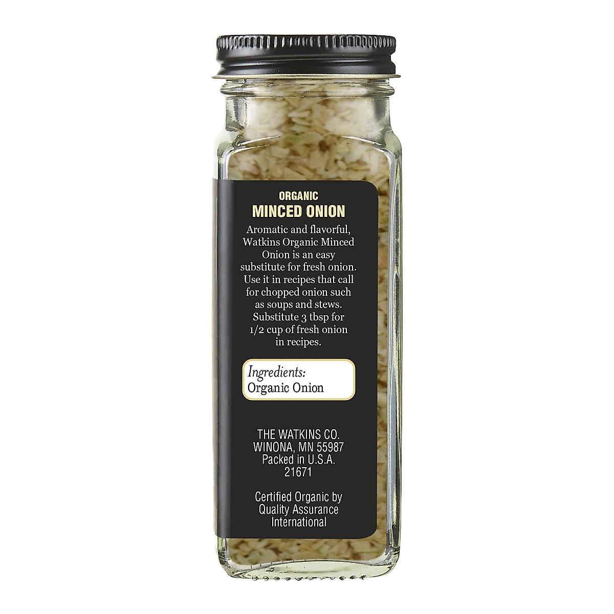 Watkins Organic Minced Onion, 2.2 oz., 1 Count