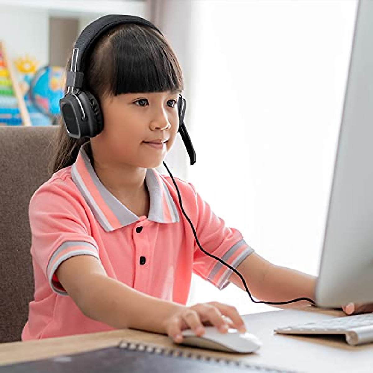Aluratek Bluetooth Wireless Stereo Headset with Boom Microphone and Dongle, Built-in Rechargeable Battery, 27 Hours Continuous Talk and Music Play