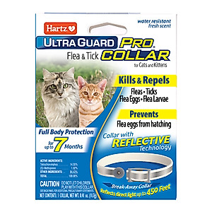 Hartz UltraGuard Pro Flea & Tick Collar for Cats and Kittens, 7 Month Flea and Tick Prevention and Protection, 1 Collar