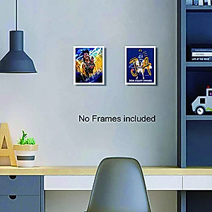 Ja Morant Art Posters, Inspirational Basketball Wall Art, Fun Ja Morant Wall Art for Man Cave Boys Room Decor, Memphis Grizzlies, Motivational Sports Canvas Art Prints, Set of 4 (8"x10" Unframed)