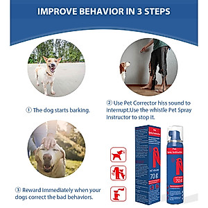 Gutes Leben Dog Instructor Spray, 70ml Spray Corrector Dog Trainer, Safe Humane & Effective Stop Barking, Jumping Up, Food Stealing, Dog Fights & Attacks, Help Stop Unnecessary Dog Behaviour (2 Pack)