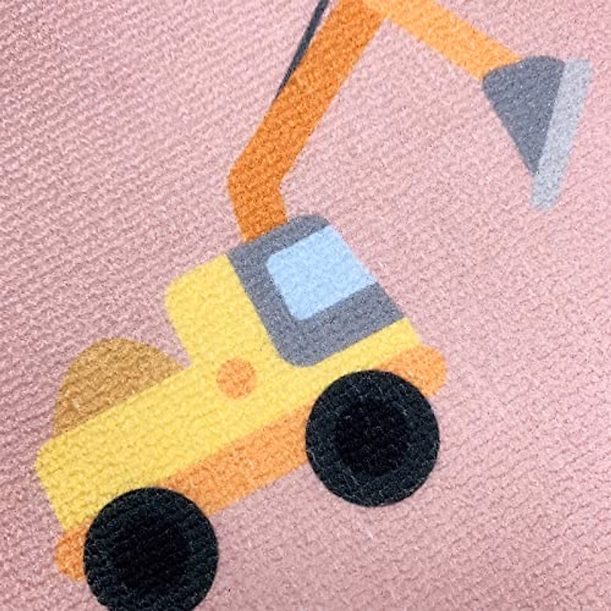 Abeigoi Hopscotch Car Rug 4x6Ft Kids Play Rug Mat Pink Bedroom Playroom Carpet for Girls Boys Nonslip Classroom Rug Children Numbers Educational Throw Area Rugs for Girls Room Decor