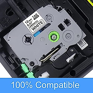 5 Pack Replacement for Brother P Touch Label Maker TZ Tape,TZe-231 TZe231 P Touch Label Tape, Black on White Tze Tape Use for Brother Label Maker PTD210 PTH110 PTD400AD