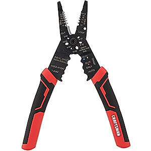CRAFTSMAN Wire Stripping Tool / Wire Cutter & Crimper, 8-Inch (CMHT81714)