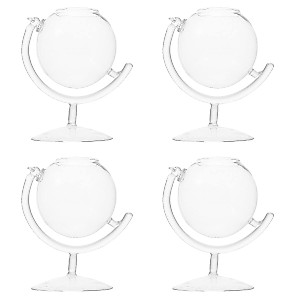 Cocktail Glasses Set of 4, Wine Glasses Cocktail Cups Wine Globe Decanter Fancy Fun Cocktail Glasses for Home Bar Club Party Novelty Drinking, Juice, Wine