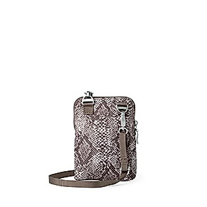 Baggallini Womens Bryant Pouch Travel Accessory- Wallet, Tan Python, One Size US