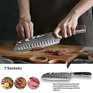 Hong Won Knife Set,3.5-8 Inch Set Boxed Knives,Premium German Stainless Steel Kitchen Knife,5 Pieces Knife Set-厨房刀套装