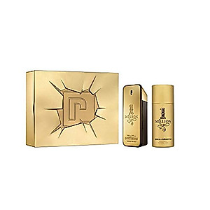 Paco Rabanne One Million 2 Piece Set For Men - EDT 3.4oz + Deodorant Spray 5oz