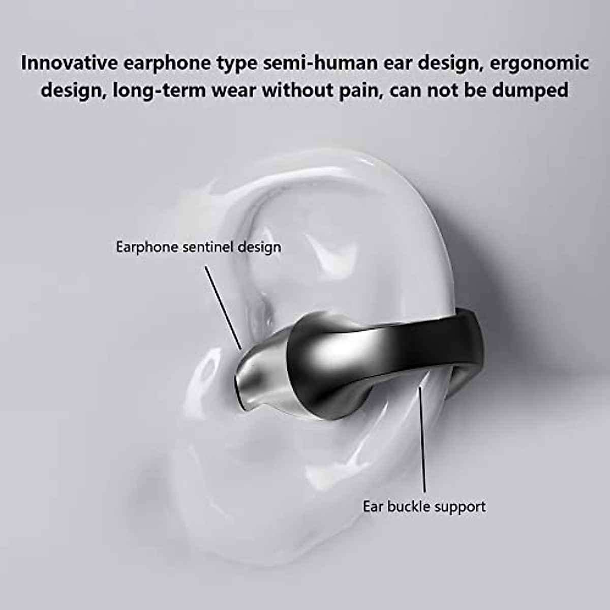 Usblom Comfortable and Intelligent Touch Wireless Bluetooth Headset Dual in Ear Bluetooth Headset Sport Headset, LED Three True Digital Display, Stereo Hi Fi Audio Quality Experience