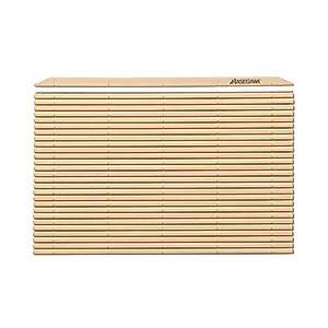 Hasegawa 10 x 6.5 Inch Plastic Makisu/Sushi Rolling Mat Beige Beige