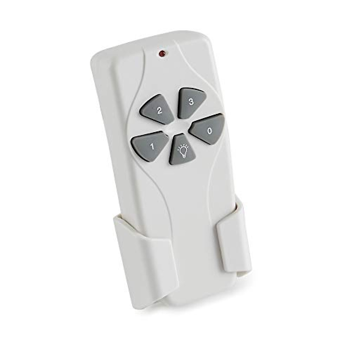 Amazon Basics 52-Inch Ceiling Fan - Includes Integrated Dimmable LED Light Kit and Remote Control - Five Blades, Satin Chrome Finish