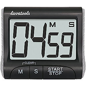 Lavatools KT1 Digital Kitchen Timer & Stopwatch, Large Display, Bold Digits, Simple Operation, Loud Alarm, Magnetic Kickstand for Cooking and Classroom