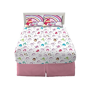 Franco Squishmallows Bedding Super Soft Microfiber Sheet Set,4 pcs, Full