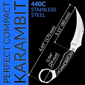 Bundle of 2 Items - Multitool with Knife and Pliers - Utility Set of Mini Tools for Everyday Use - Camping Knives - CSGO Karambits for Men and Women - Best for Hiking Survival Hunting Fishing - Gifts