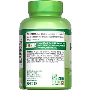 Nature's Truth L Lysine 1000mg | 100 Coated Caplets | Free Form | Vegetarian, Non-GMO, & Gluten Free Supplement