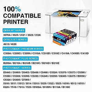 ONEINK Compatible Ink Cartridges Replacement for HP 564XL 564 XL for HP Deskjet 3520 3522 Officejet 4620 Photosmart 5520 6510 6515 6520 7510 7520 Printer,10 Packs (4 Black,2 Cyan,2 Magenta,2 Yellow)
