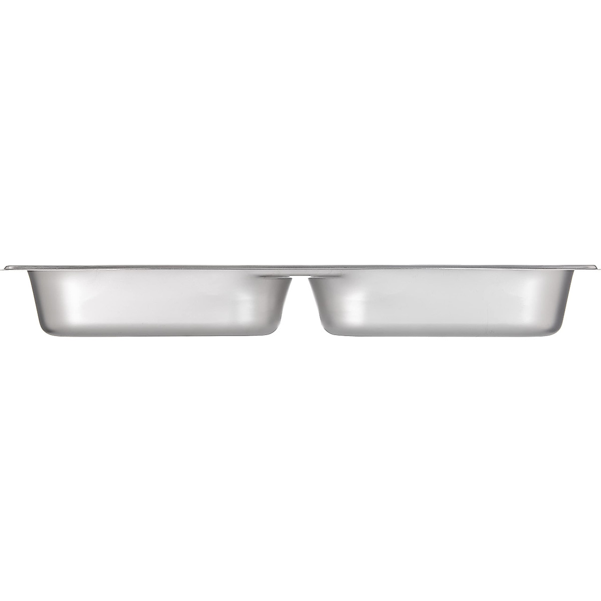 Carlisle FoodService Products Durapan Stainless Steel Divided Steam Table Pan for Catering, Hotel, and Restaurants, Full-Size 2.5 Inches Deep, Silver, (Pack of 6)