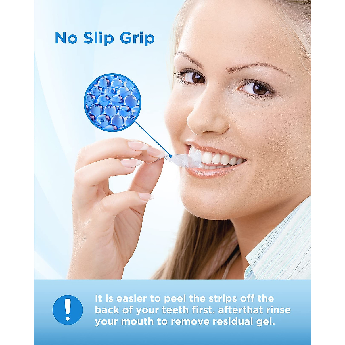 Teeth Whitening Strips for Sensitive Teeth, Reduced White Whitening, Enamel Safe Strips, 28 Pcs Natural Whitener 14 Treatments by Imosty