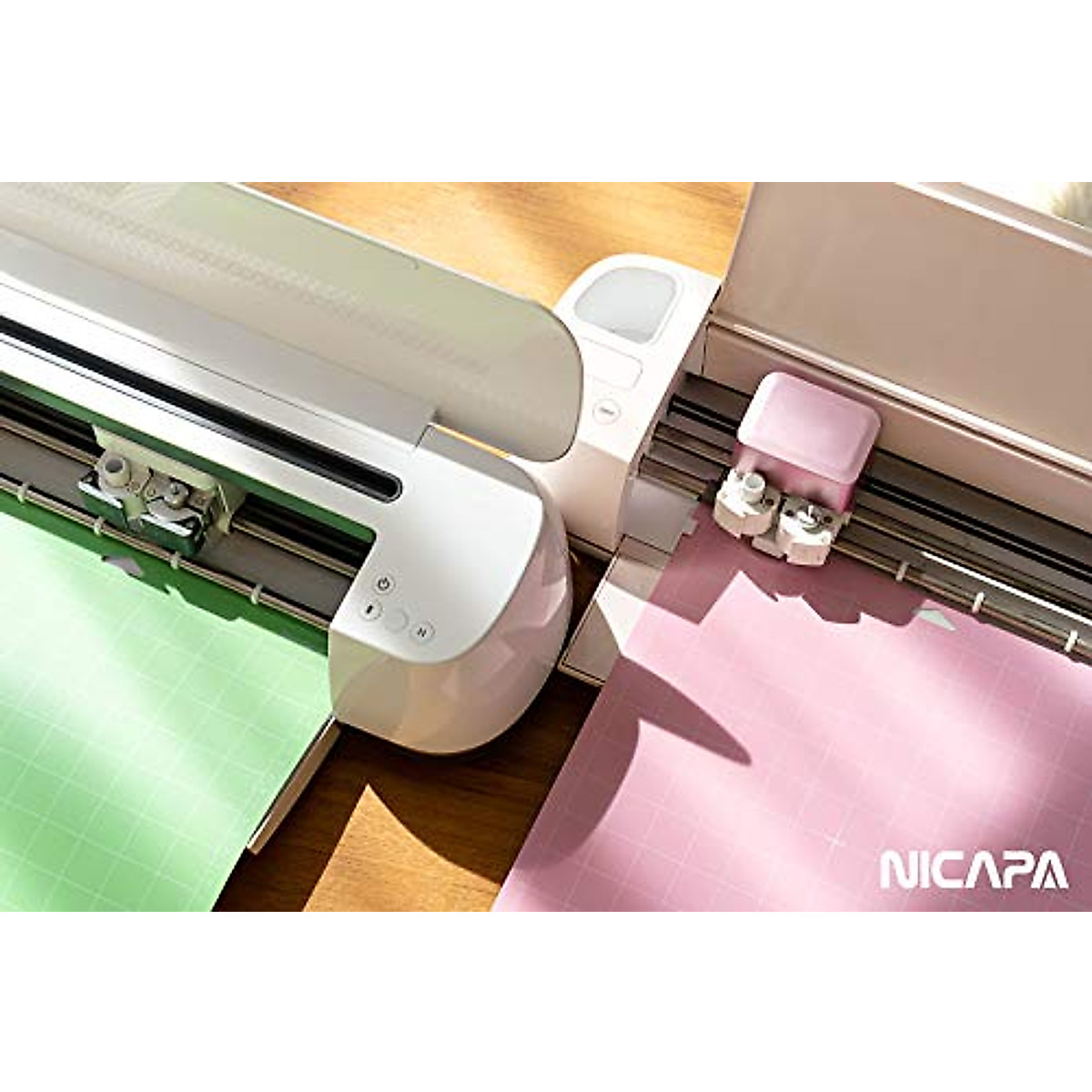 Nicapa Light Grip Cutting Mat for Cricut Maker 3/Maker/Explore 3/Air 2/Air/One (12x12 inch,2 Mats) Light Adhesive Sticky Blue Quilting Replacement Cut Mats