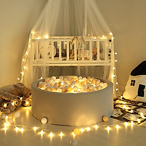 GOGOSO Play Balls for Toddlers - 100 pcs Ball Pits Balls Beige Grey White, BPA Free Plastic Balls for Ball Pit Toys Crush Balls for Boys Girls Toddlers