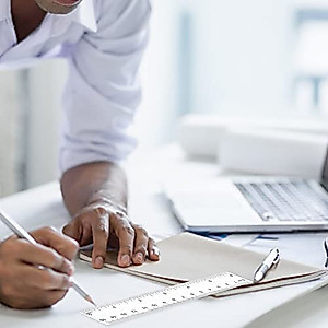 cobee Plastic Clear Rulers, 10 Pcs 6 Inch Transparent Straight Ruler with Inches/Centimeters Mini Shatterproof Rulers Measuring Tool for Kids Students School Classroom Office Supplies