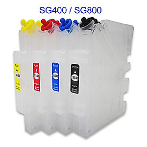 F-INK Empty Refillable Ink Cartridge Compatible with Sublijet Virtuoso SG400 and SG800 Printer