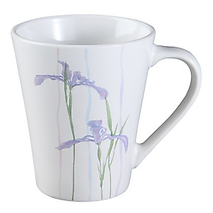 Corelle Impressions Sculptured 10-Ounce Stoneware Mug, Shadow Iris