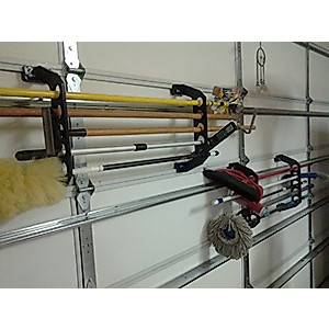 Cobra Storage Garage Door Fishing Rod Holder Rack - 21" (21 inch (4 panel garage doors))