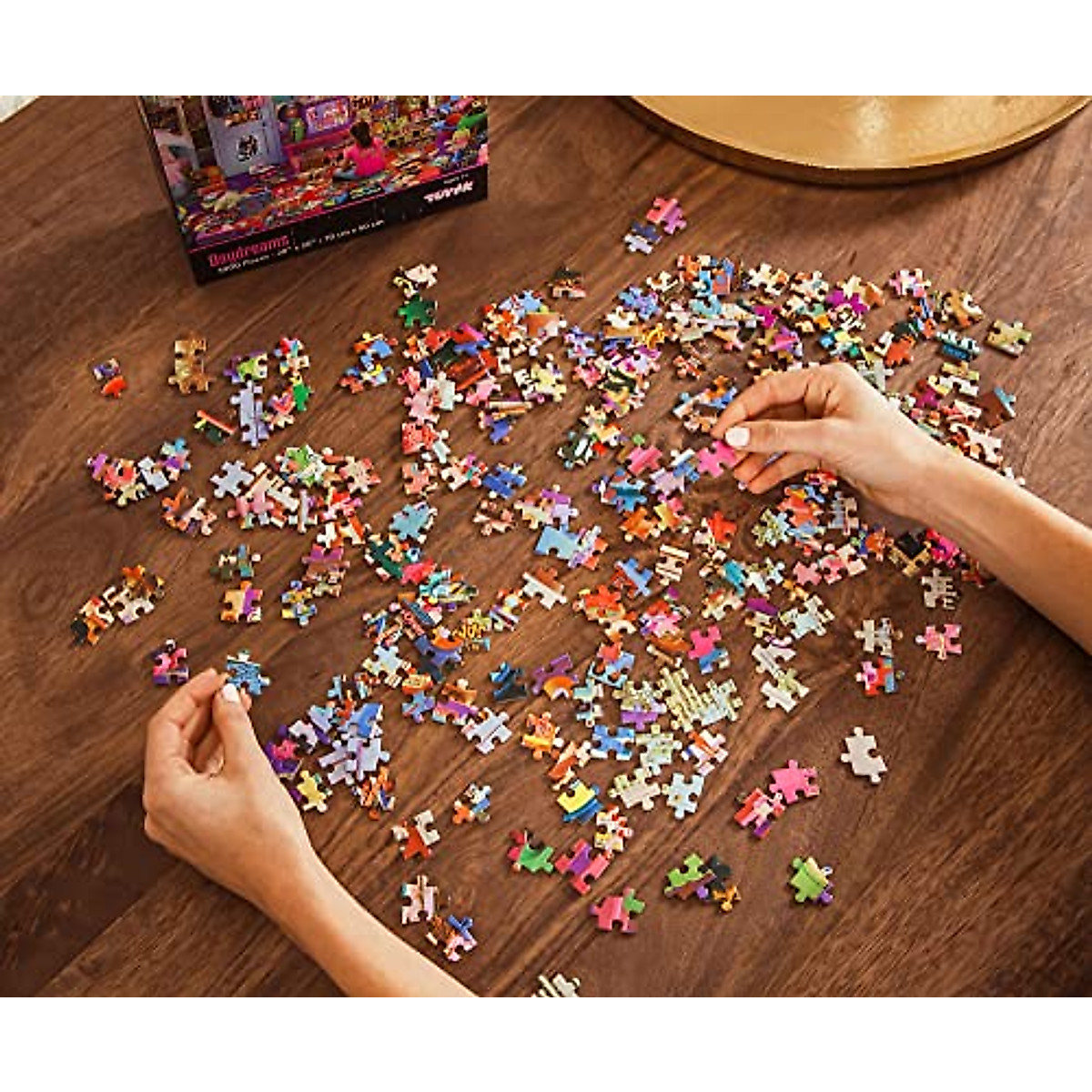 Daydreams '80s and '90s Pop Culture 1000-Piece Jigsaw Puzzle by Rachid Lotf | Educational Brain Teaser, Nostalgic Retro Toys & Games for Kids, Building Kit Activities | 28 x 20 Inches