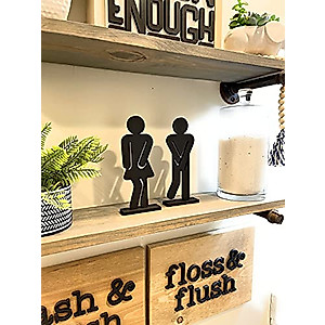 Bathroom People Sign Decor