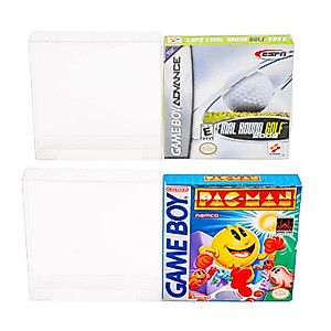 Viturio Game Boy & Advance Game Box Protector Cases (10 Pack) Clear Plastic .35mm