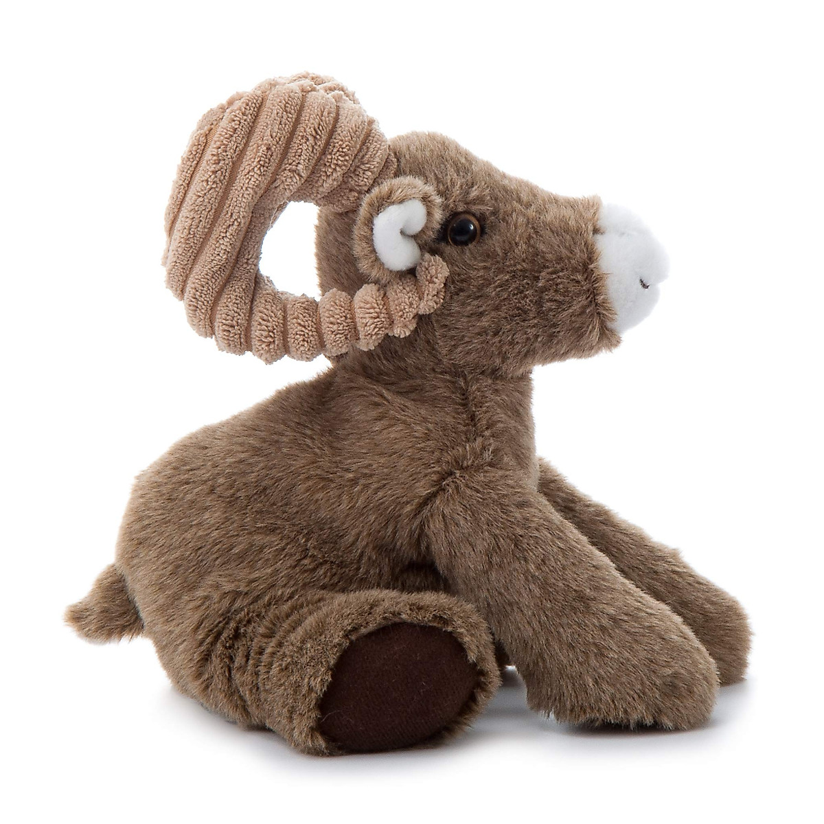 The Petting Zoo Big Horn Sheep Stuffed Animal Plushie, Gifts for Kids, Wild Onez Wildlife Animals, Sheep Plush Toy 9 inches