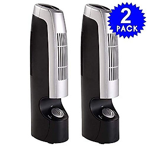 2 PCS Mini Ionic Whisper Home Air Purifier & Ionizer Pro Filter 2 Speed