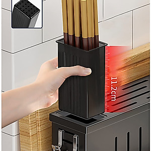 Kitchen Knife Holder, Wall Mounted Cutting Board Pot Lid Holder Rack Countertop Organizer with Drainboard, Tableware Rack Flatware Caddy Pot Cover Lid Frame (Silver)